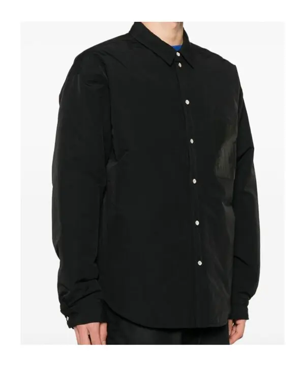 PURPLE BRAND Logo-print Shirt Jacket