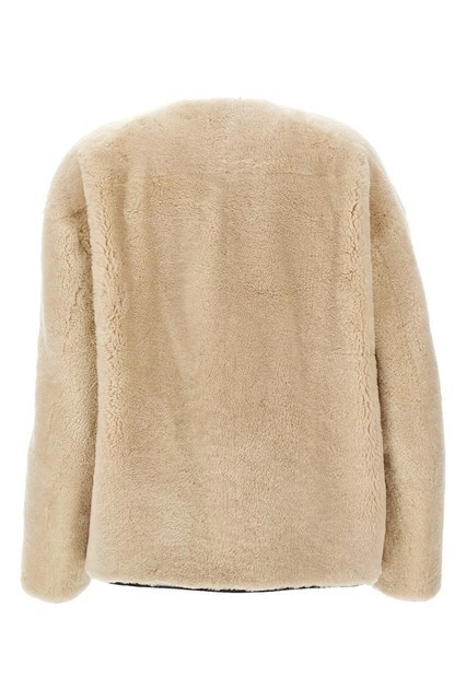 TOTEME Teddy Shearling Clasp Buttoned Coat