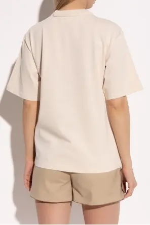 Sportmax Chain-embellished Crewneck T-shirt - Cream