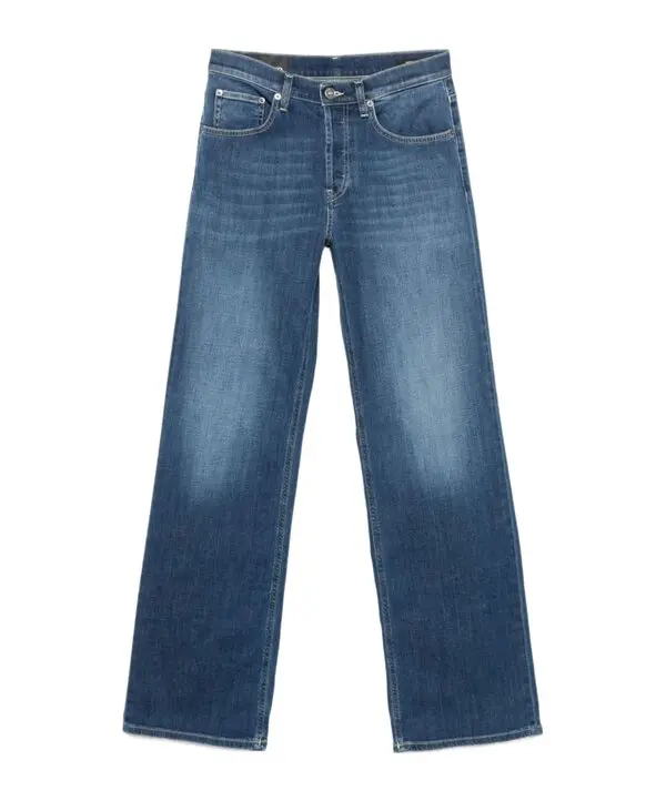 DONDUP Logo Patch Jeans - Blue