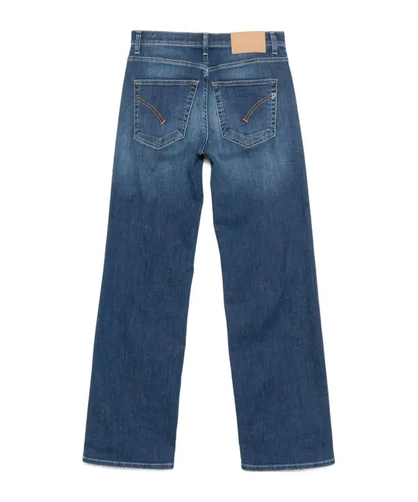 DONDUP Logo Patch Jeans - Blue