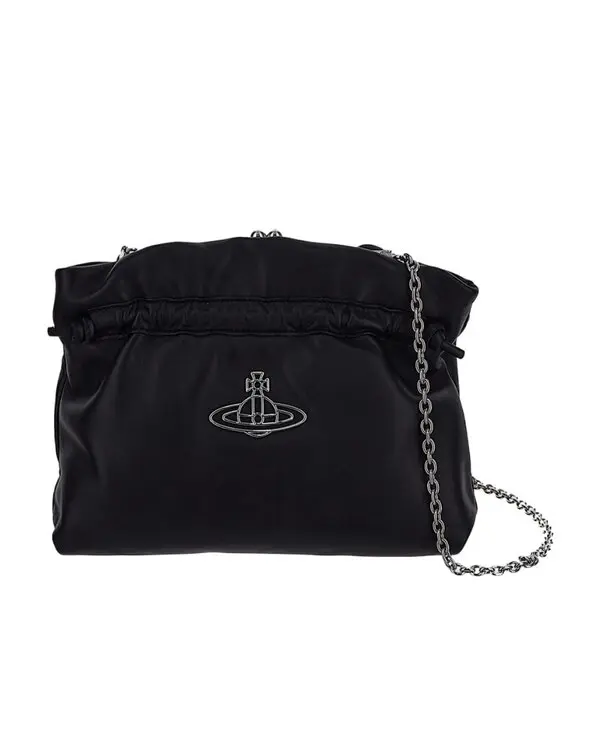 VIVIENNE WESTWOOD Eva Nappa Leather Shoulder Bag