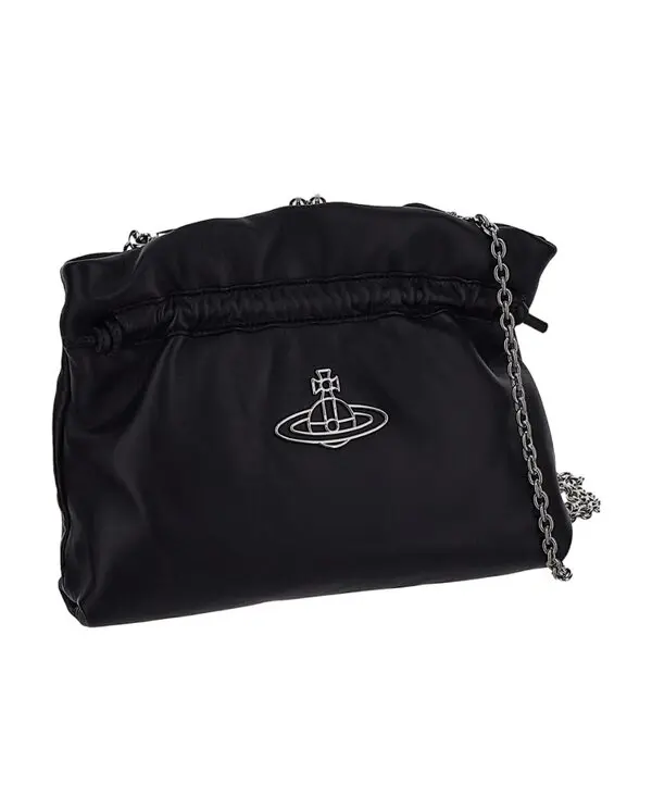 VIVIENNE WESTWOOD Eva Nappa Leather Shoulder Bag