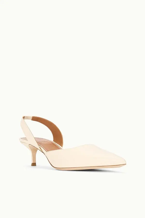 Staud Sebastian Pointed Toe Slingback High Heel Sandals - Beige