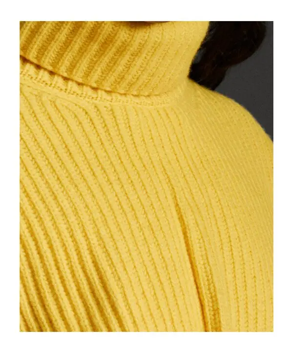 Moncler Ribbed Turtleneck Pullover With Lace-up Detail