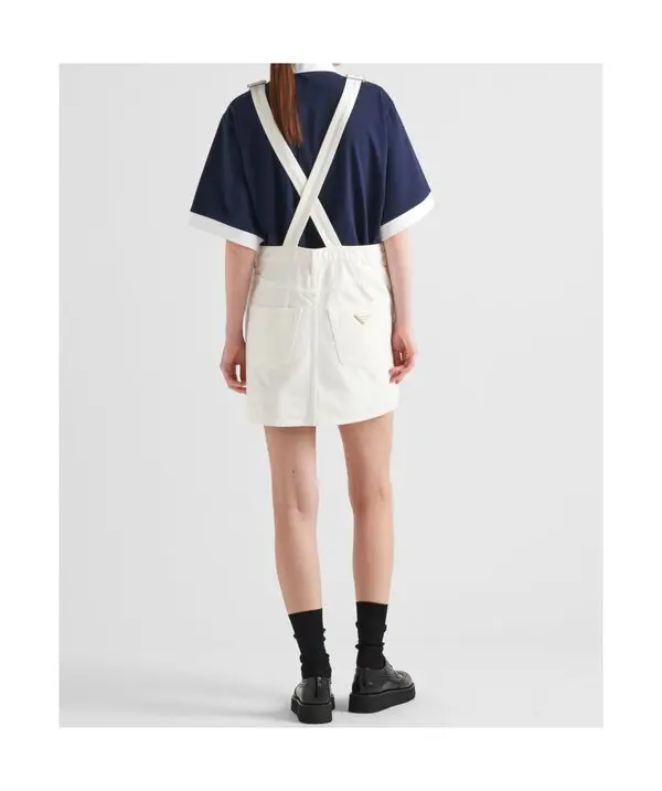 Prada Denim Overall Mini Dress