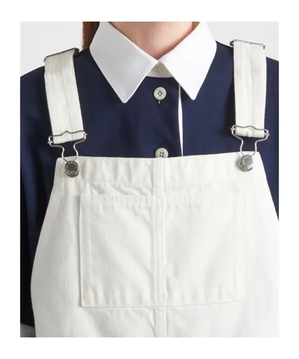 Prada Denim Overall Mini Dress