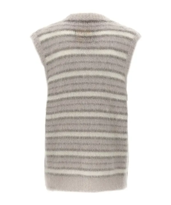 Marni Striped Fuzzy Wuzzy Vest