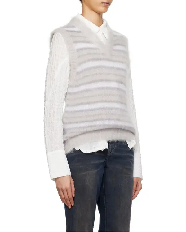 Marni Striped Fuzzy Wuzzy Vest