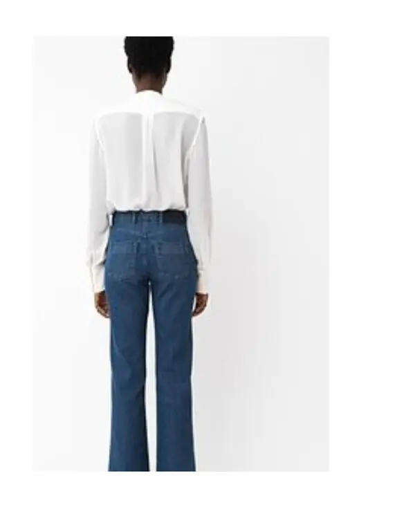 Chloé Scallop Embroidered Silk Blouse