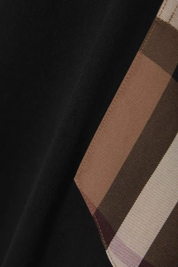 Burberry Carrick Check Pocket T-shirt - Black