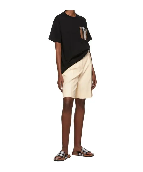 Burberry Carrick Check Pocket T-shirt - Black