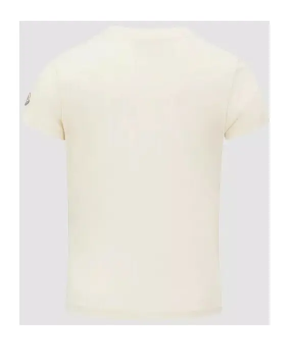 Moncler Logo Embroidered Cotton T-shirt