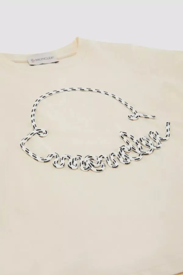 Moncler Logo Embroidered Cotton T-shirt
