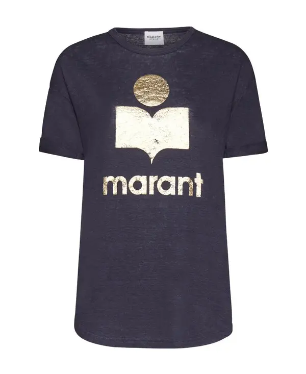 Isabel Marant Étoile Koldi Logo Printed Crewneck T-shirt