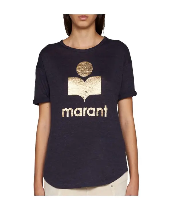 Isabel Marant Étoile Koldi Logo Printed Crewneck T-shirt