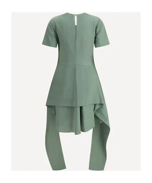 Loewe Pebble Embellished Keyhole Neck Dress - Green