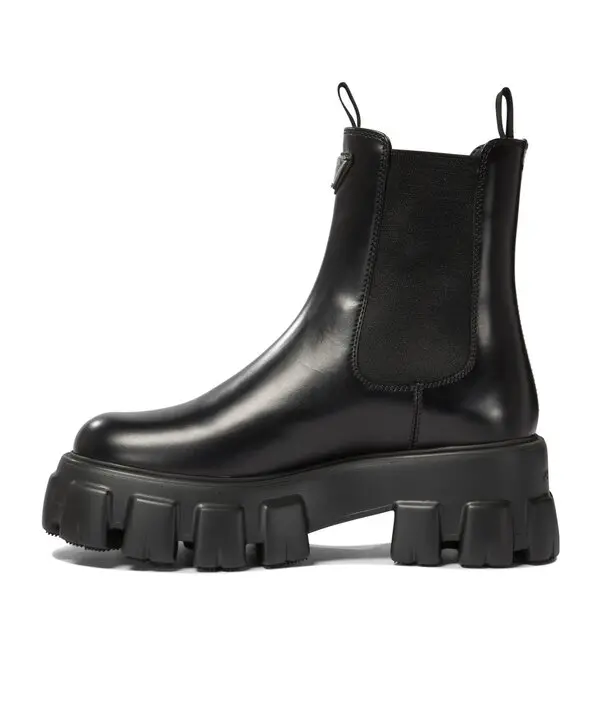 Prada Monolith Round-toe Chelsea Boots