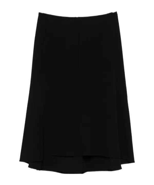 JIL SANDER Asymmetrical Paneled Skirt - Black