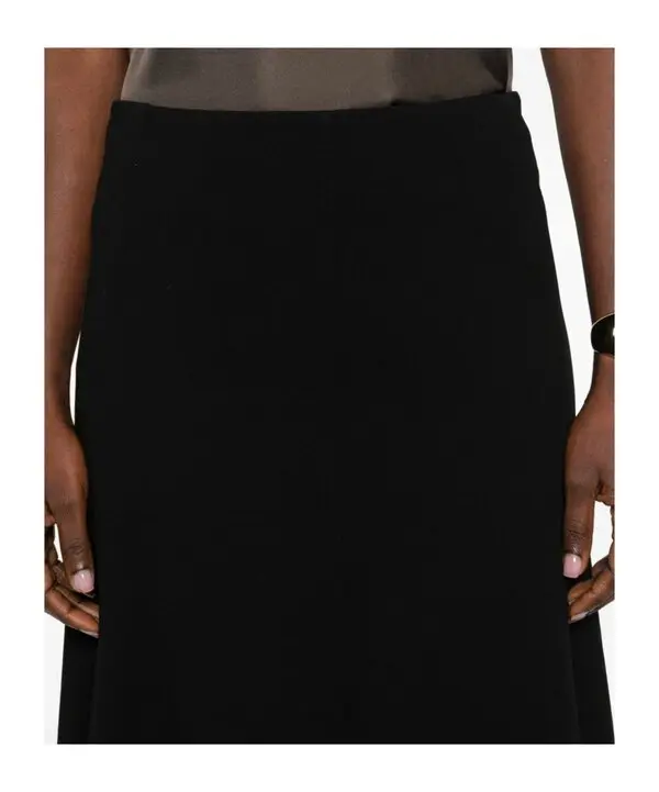 JIL SANDER Asymmetrical Paneled Skirt - Black
