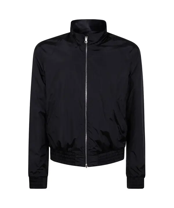 DESA 1972 Leather Bomber Jacket With Stand Collar