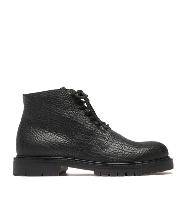 Officine Creative Grained Leather Ankle Boots