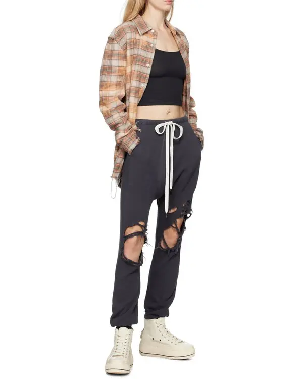R13 Platform High-top Canvas Sneakers - Nude