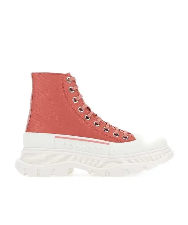 Alexander McQueen Tread Slick High-top Sneakers - Red