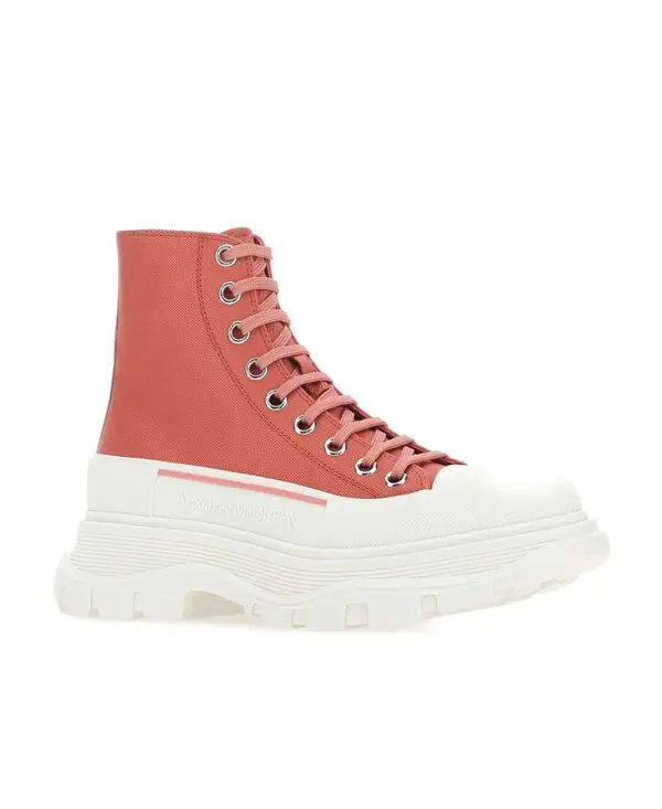 Alexander McQueen Tread Slick High-top Sneakers - Red