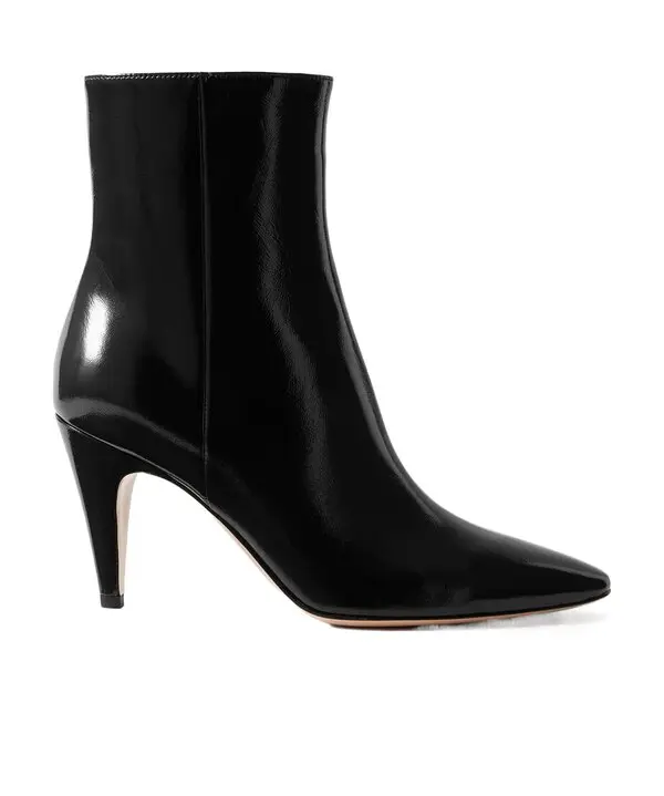 GIANVITO ROSSI 80mm Patent Leather Stiletto Boots