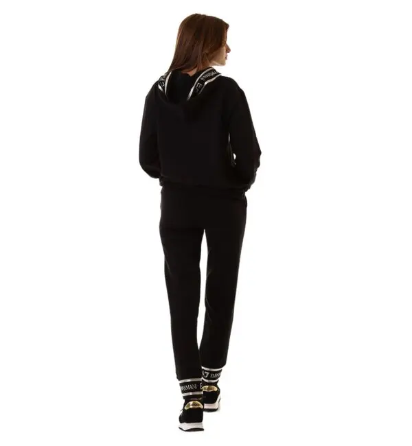EA7 Core Logo Print Hoodie And Tracksuit Set