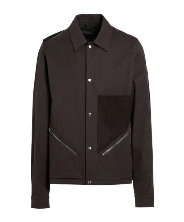 Rick Owens Tour Snap Front Straight Hem Jacket