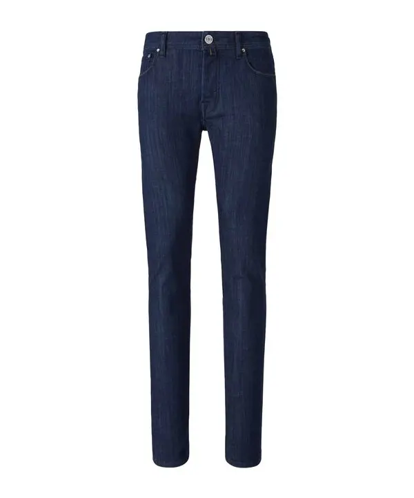 Jacob Cohen Belt-loop Jeans With Logo Detail