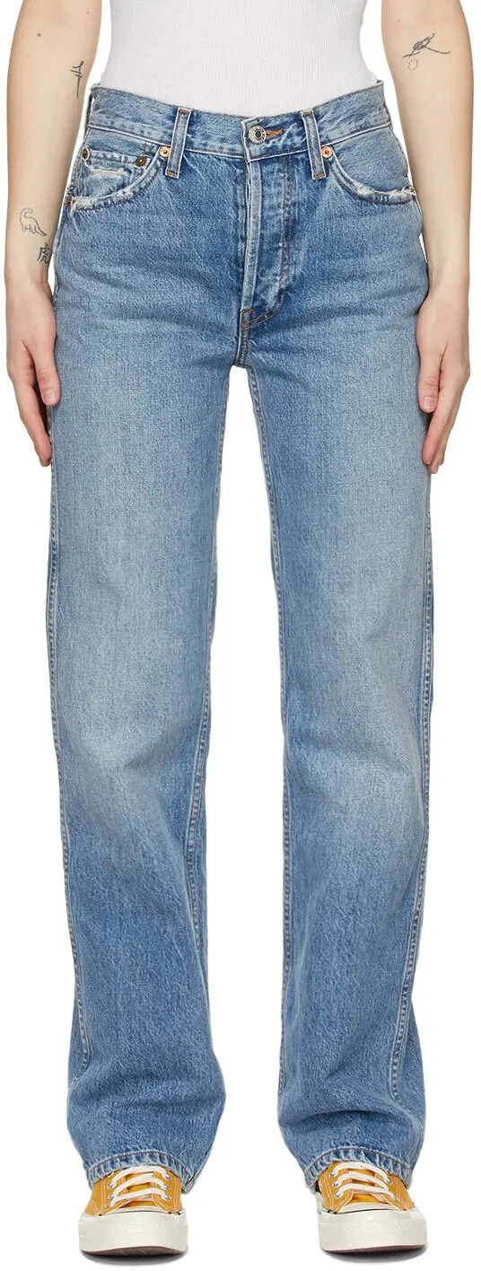 RE/DONE Straight Leg Jeans