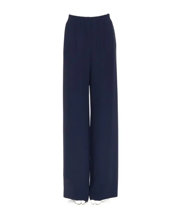 Valentino Garavani High Waist Straight Leg Trousers - Black