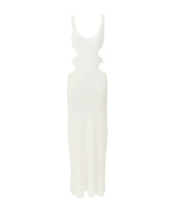 Chloé Cut-out Sleeveless Maxi Dress - White