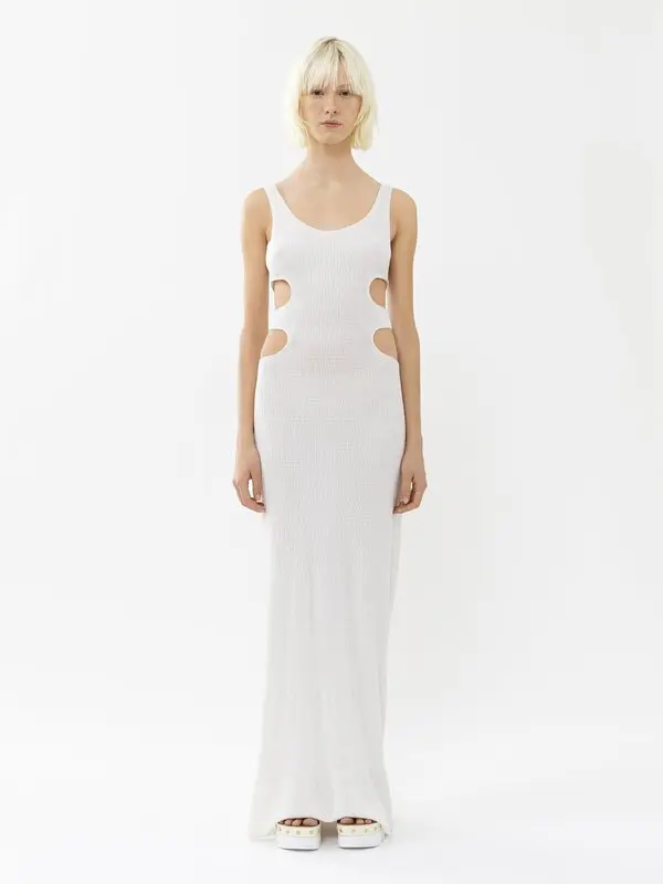 Chloé Cut-out Sleeveless Maxi Dress - White