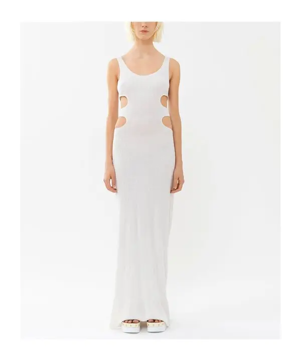 Chloé Cut-out Sleeveless Maxi Dress - White