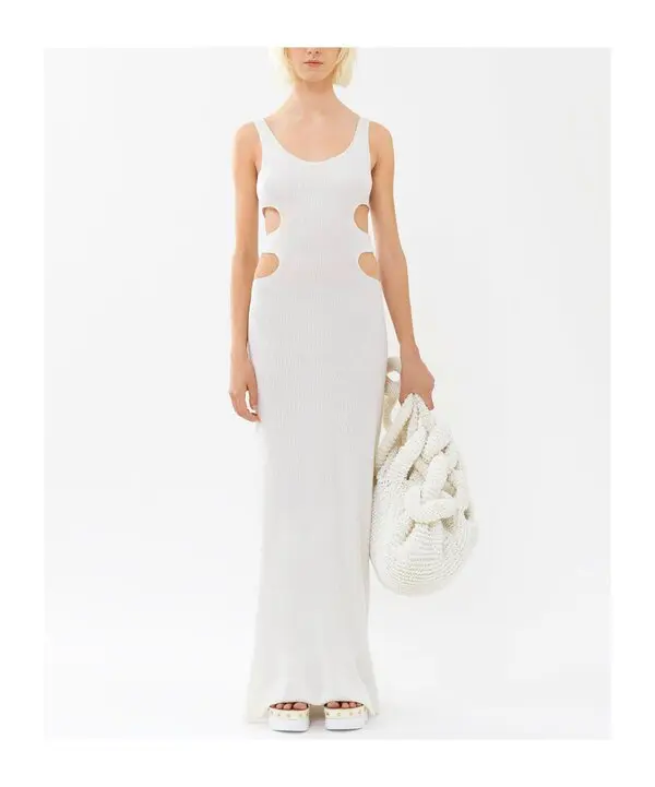 Chloé Cut-out Sleeveless Maxi Dress - White