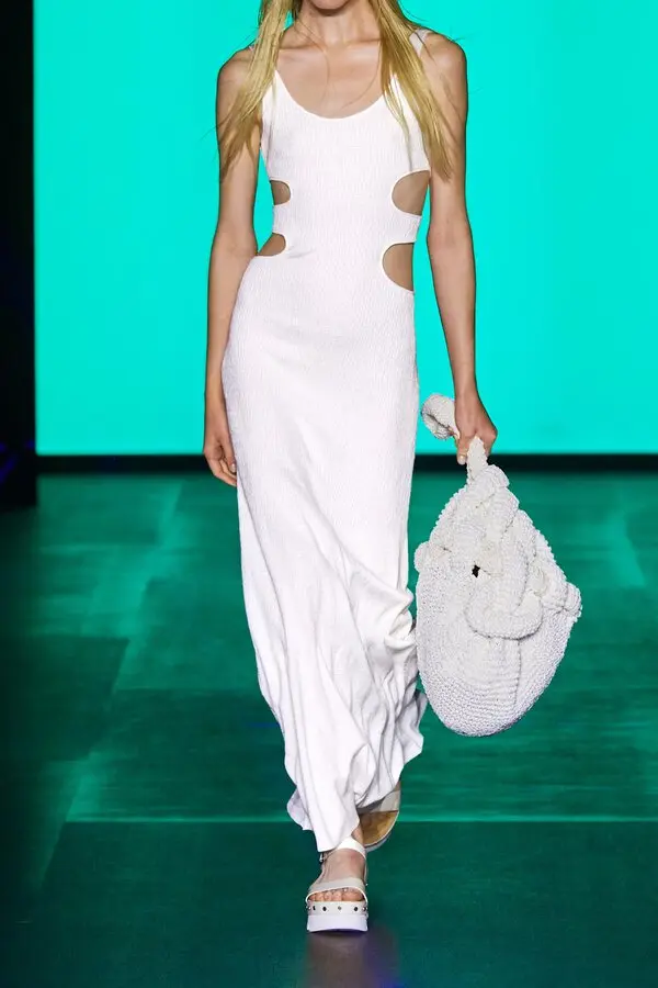 Chloé Cut-out Sleeveless Maxi Dress - White