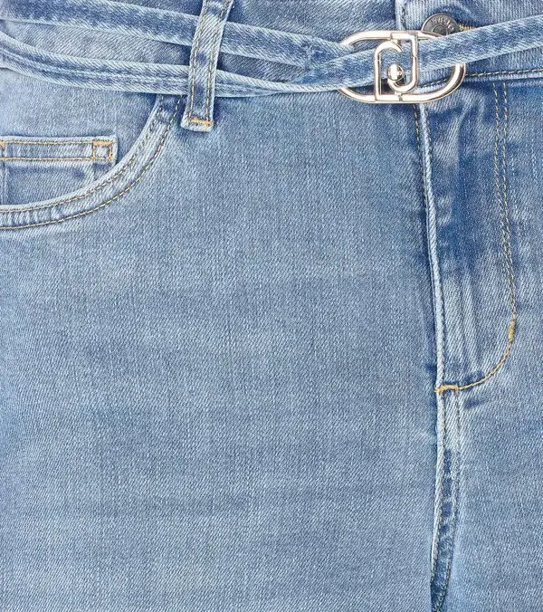 Liu Jo Belted Skinny Jeans