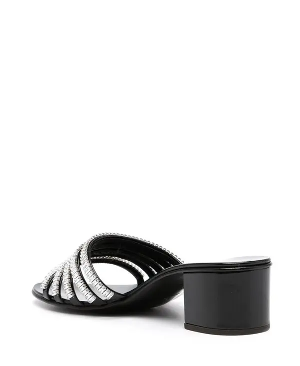 GIUSEPPE ZANOTTI Embellished High Heel Sandals - Black