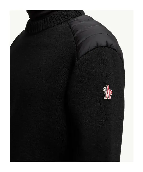 Moncler Down-filled Jumper With Embroidered Logo