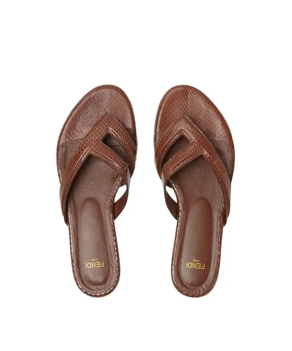 Fendi F-shaped Ayers Flatform Flip-flops