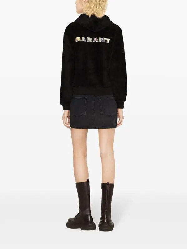 Isabel Marant Étoile Fleece Hoodie With Rib Details