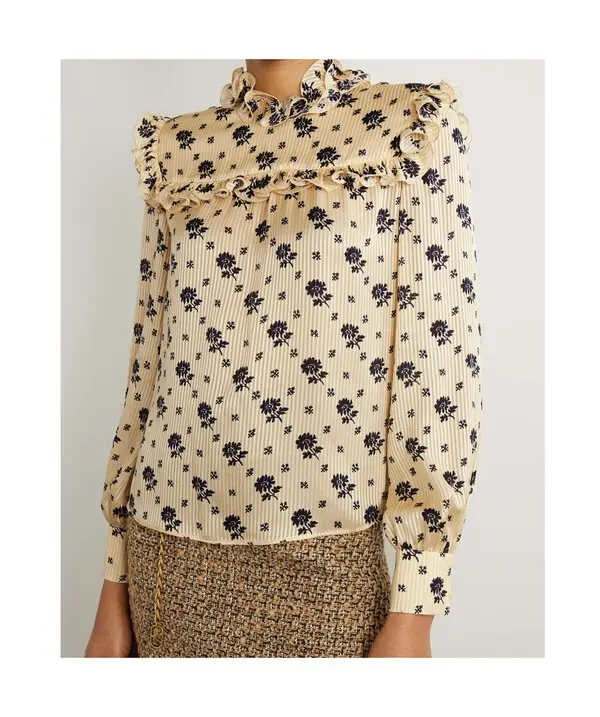 Valentino Garavani Ruffled Jacquard Shirt