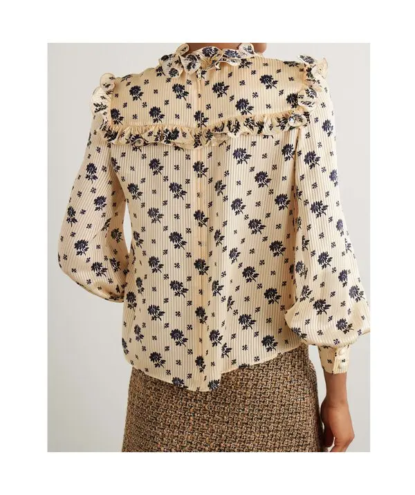 Valentino Garavani Ruffled Jacquard Shirt