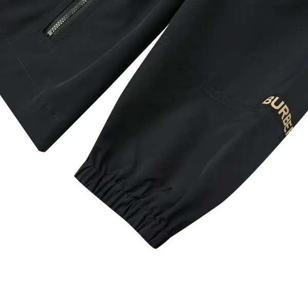 Burberry Hooded Jacket With Drawstring Waist - Black