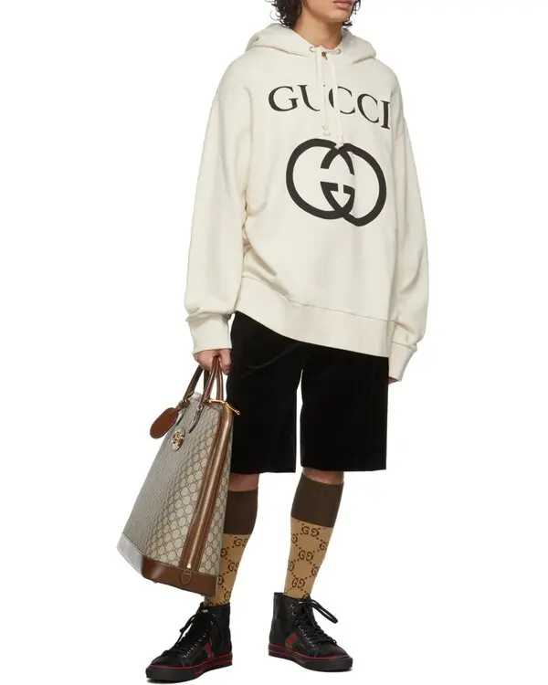 Gucci Stretch Corduroy Pleated Knee-length Shorts