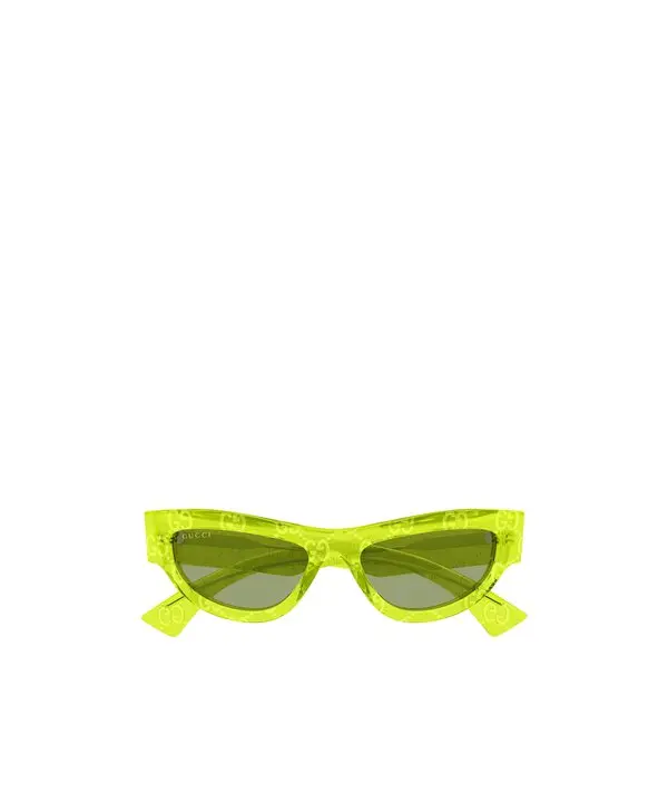 Gucci Geometric Cat Eye Sunglasses - Green